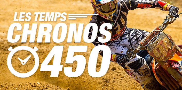Budds Creek : les temps chronos 450F